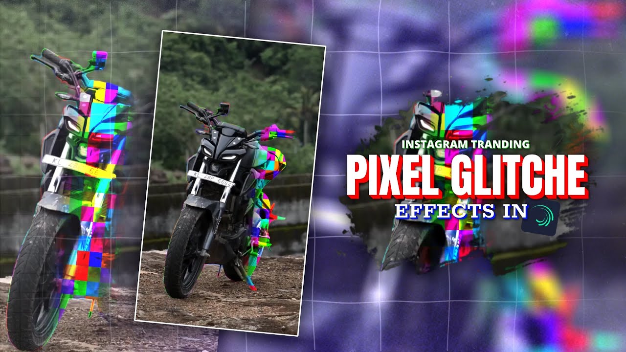 Pixel glitch bike Effects || Alight Motion Tutorial - YouTube