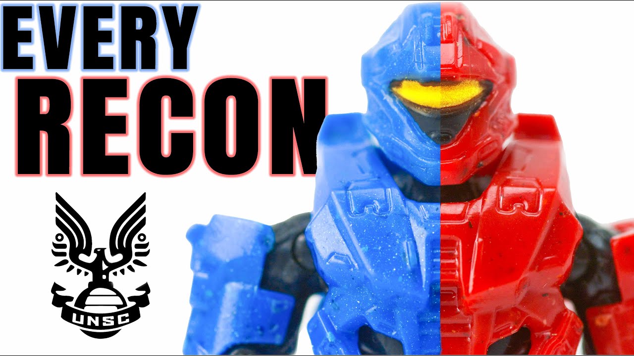 Mega Construx Halo 3 RECON Spartan Comparison - YouTube