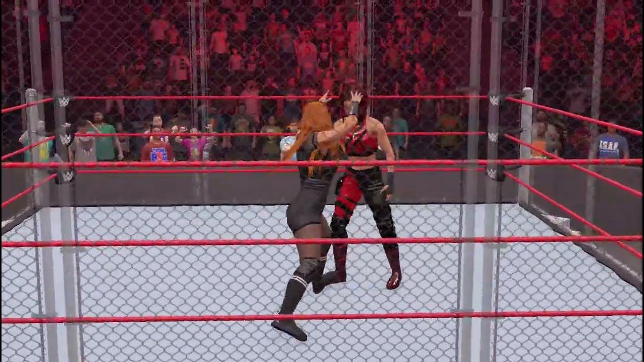 Becky Lynch Vs Bayley - Steel Cage Match | WWE Raw 2023 - YouTube