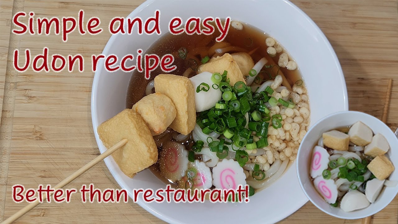 Super easy and quick udon recipe that tastes better than restaurant ...