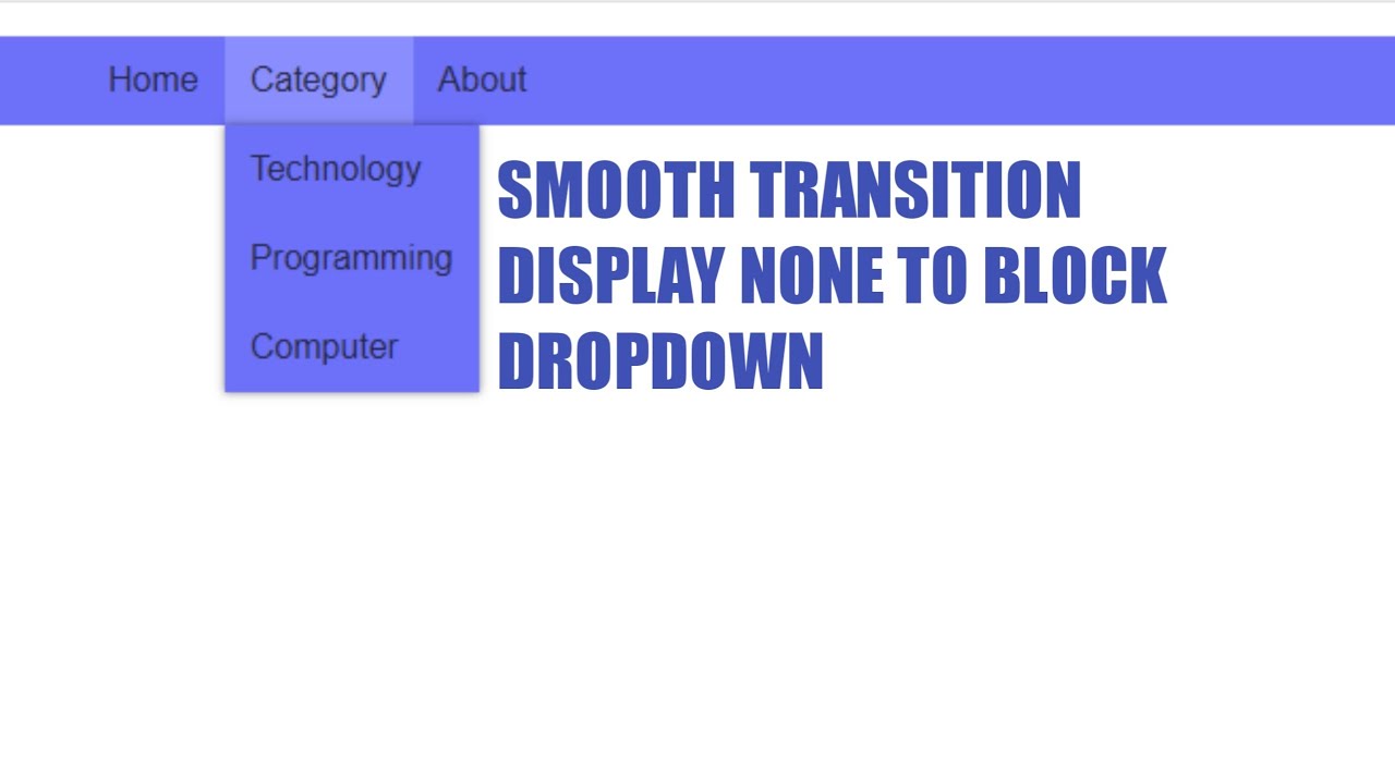 How To Create Dropdown Menu In Html Css • Easy Tutorial Youtube 3872