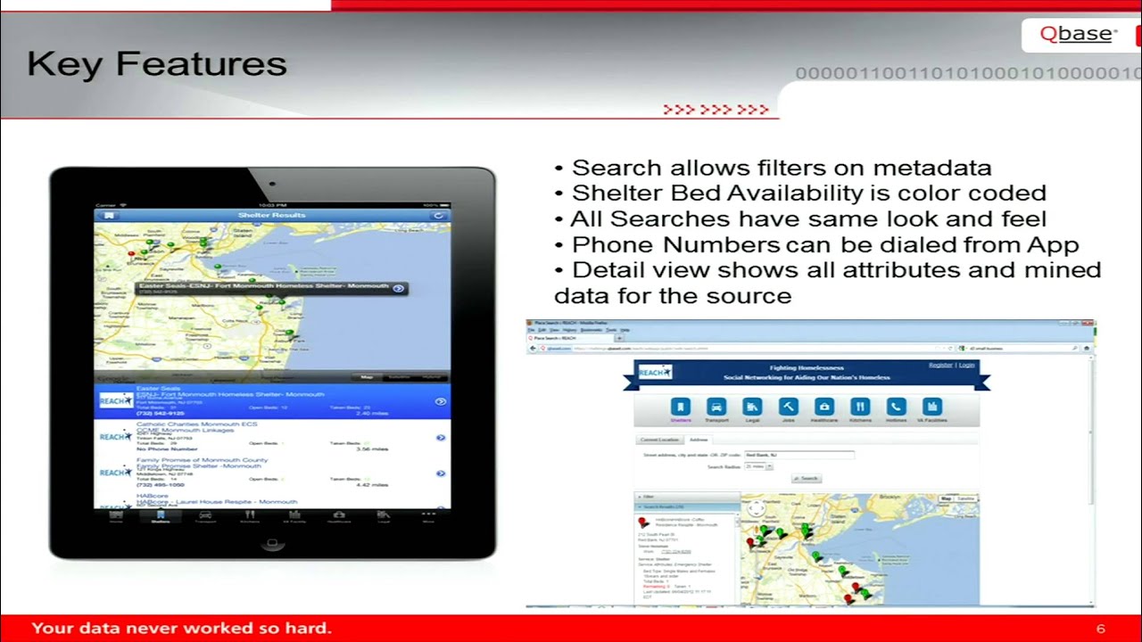 Qbase LLC [Project REACH Mobile App Challenge Finalist] App Demo - YouTube
