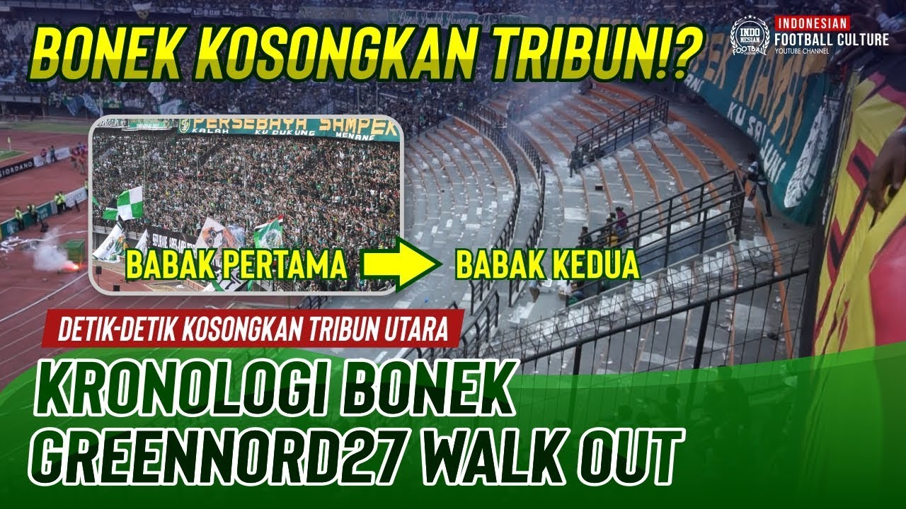 Detik detik Capo Ipul Arahkan Bonek GreenNord Kosongkan Tribun - YouTube