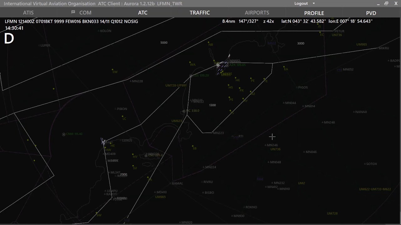 Control IVAO / LFMN tower live !! - YouTube