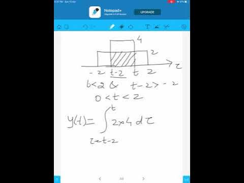 Convolution Integral between two rectangular functions - YouTube