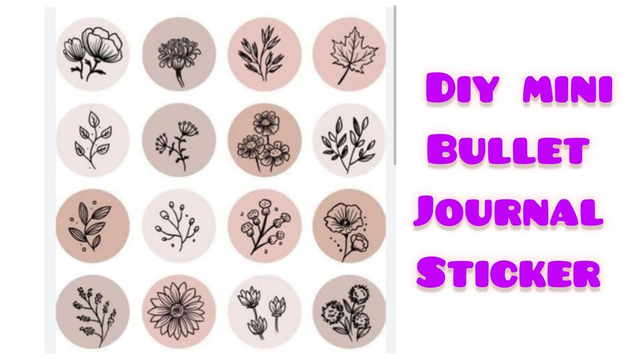 DIY JOURNAL Bullet Sticker|Handmade |Journal - YouTube