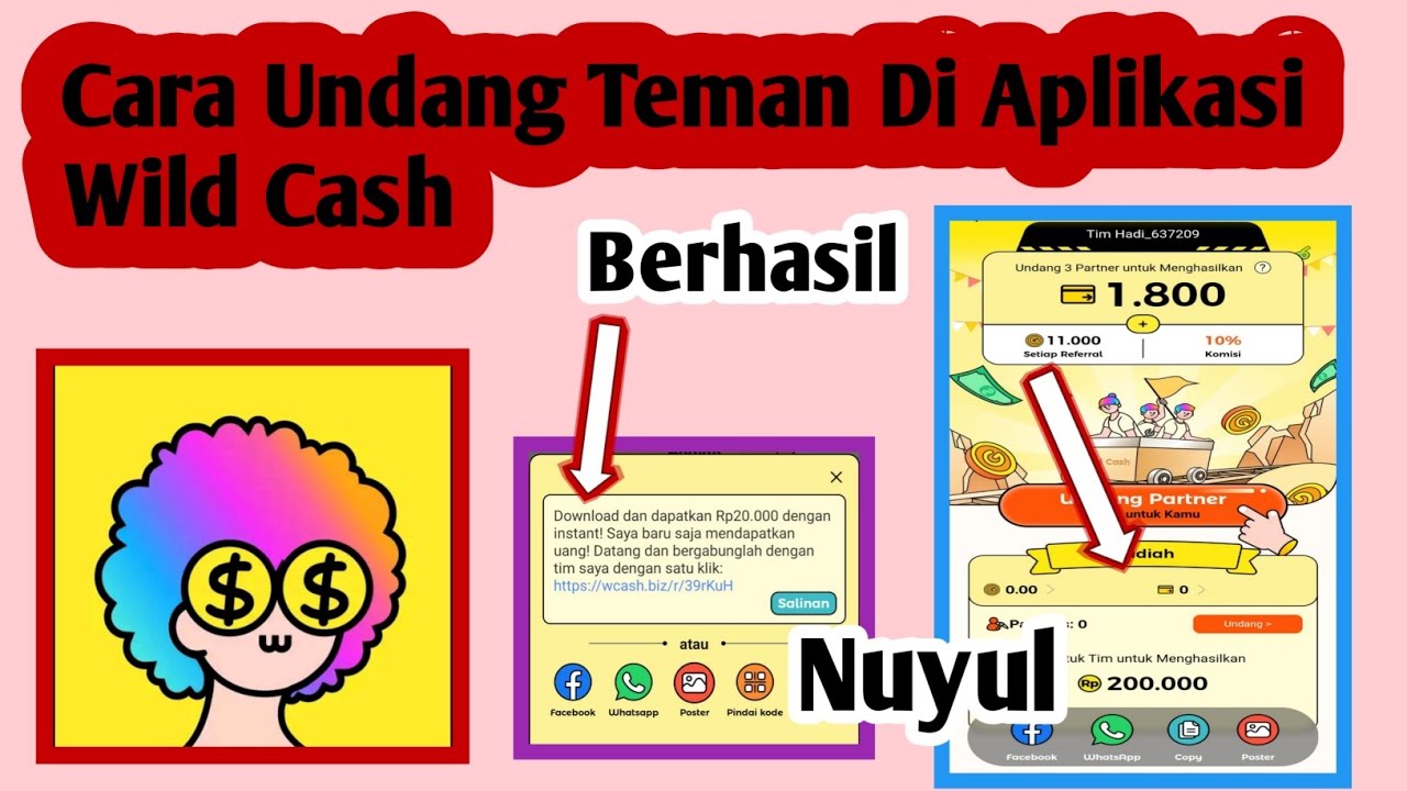 Cara Undang Teman Di Aplikasi Wild Cash | Wild Cash - YouTube