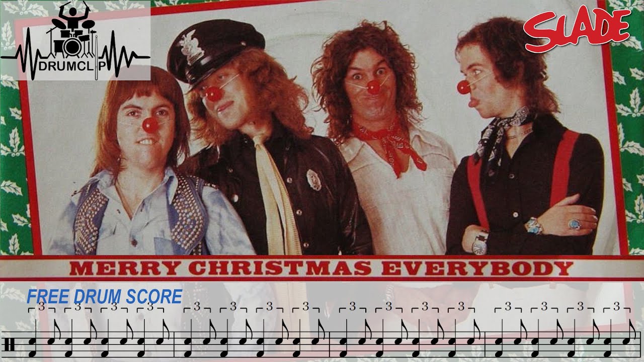 Slade - Merry Xmas Everybody (Drum Score) - YouTube
