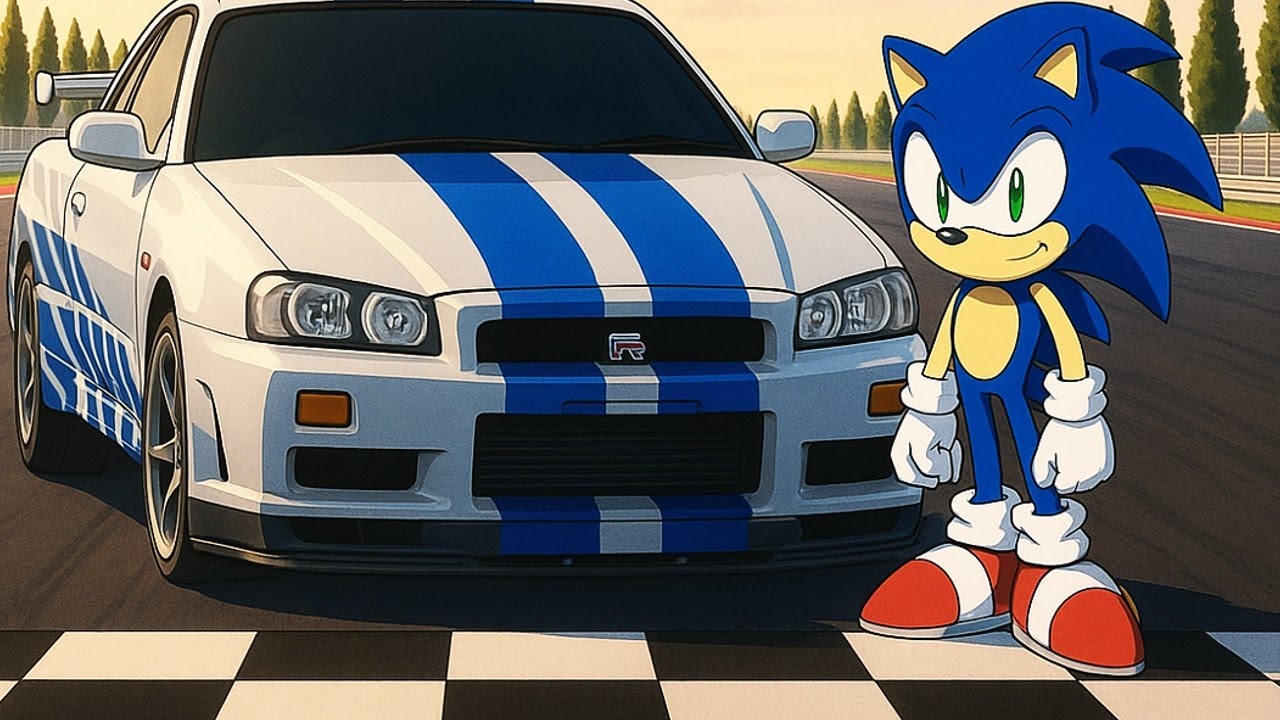 Sonic vs Brian's Skyline (Fast & Furious) - Fan Animation - YouTube