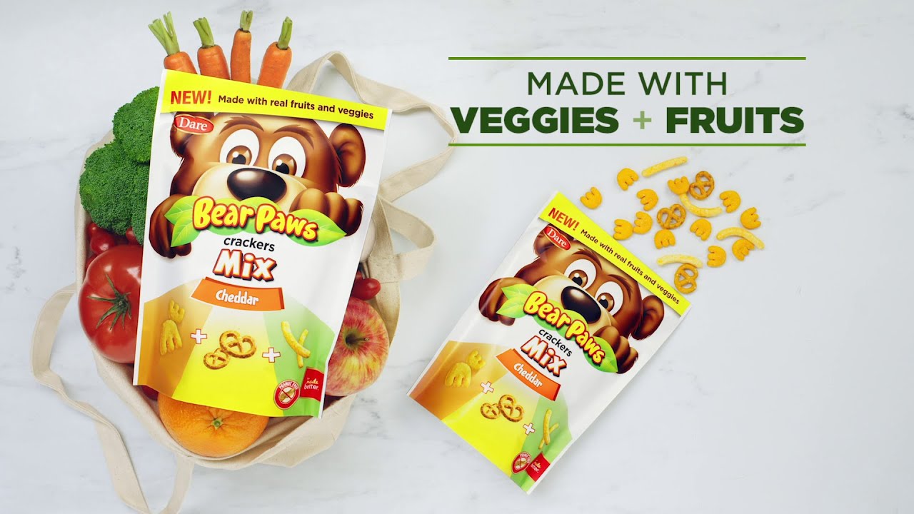 Bear Paws® Crackers Mix - YouTube
