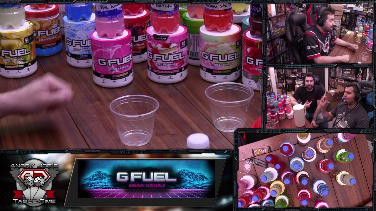 Every GFuel Flavor - AngryJoe Livestream - YouTube