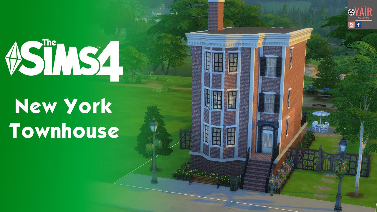 The Sims 4 - House Building - New York Townhouse - YouTube