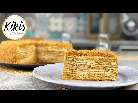 Medovik | Marlenka Kuchen Rezept | Russischer Honigkuchen Medovnik / Medovník Medena | МЕДОВНИК