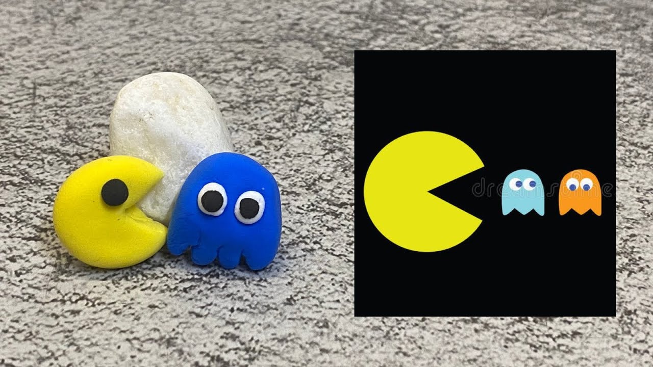 DIY PAC-MAN with Air-Dry Clay: Simple Steps - YouTube