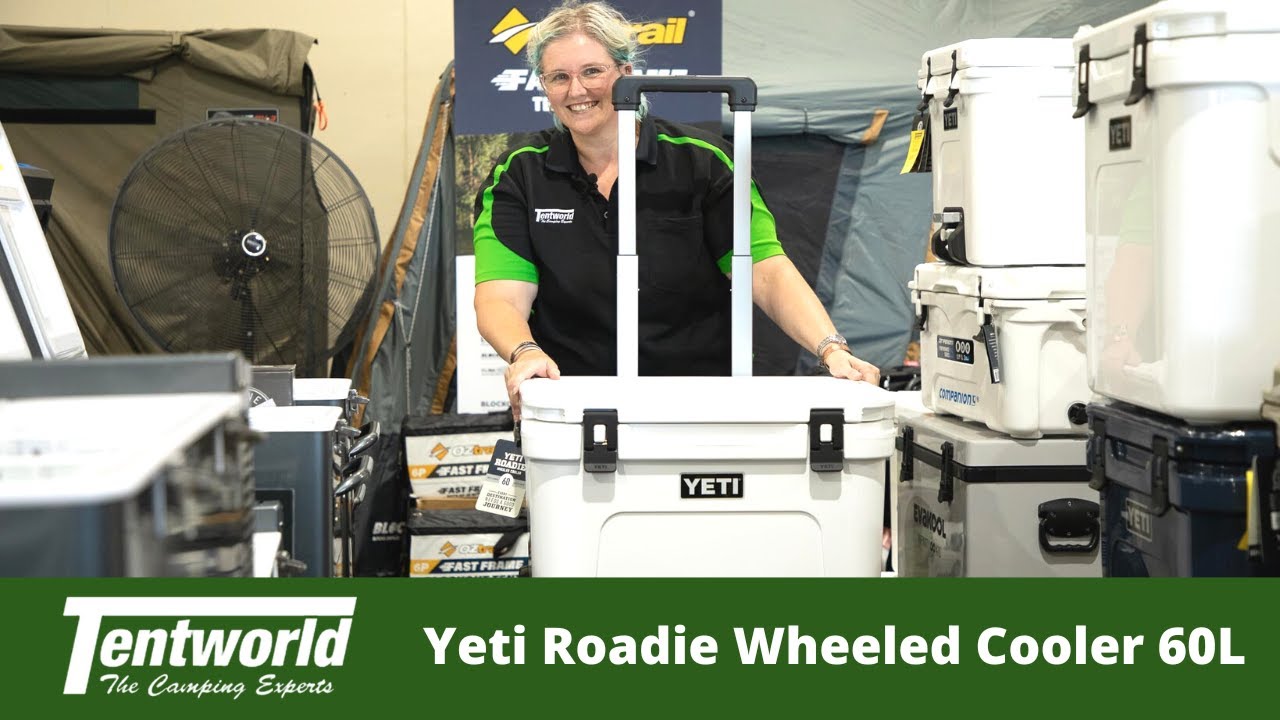 Yeti Roadie 60 - A massive cooler built to easily move - YouTube