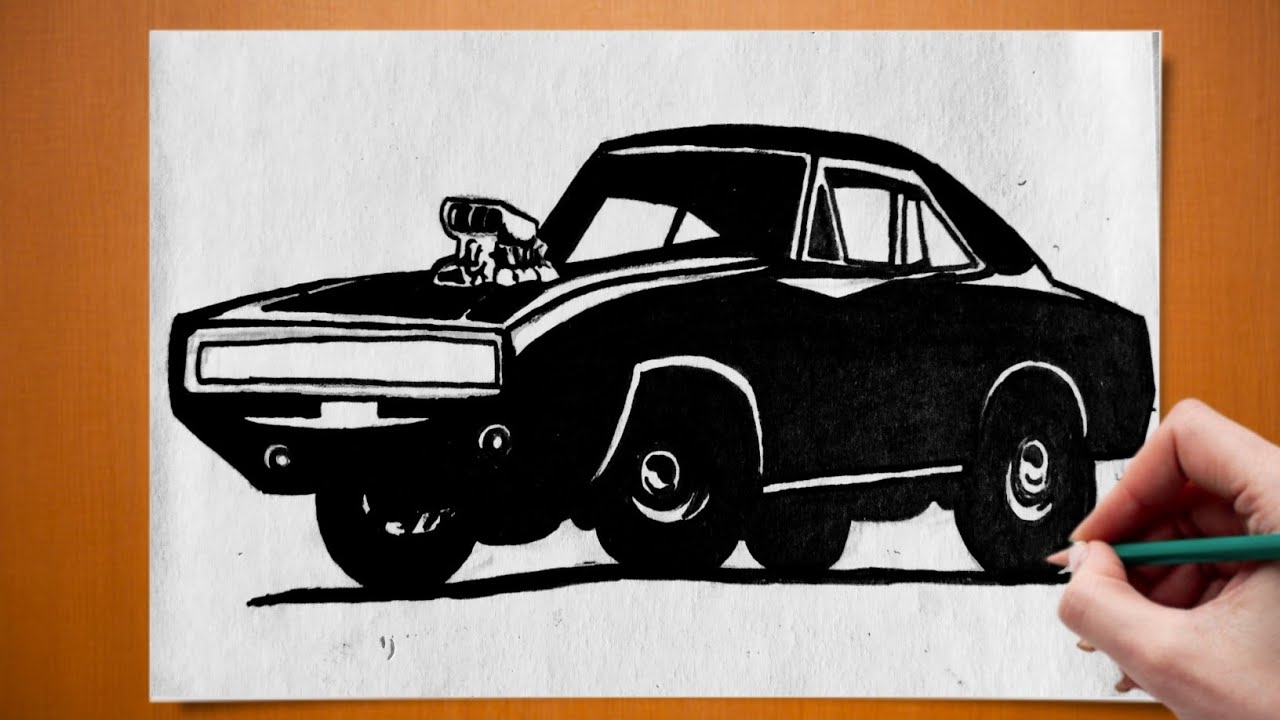 Fast X Car Drawing || Easy Drawing ||Step by Step || SR Drawing World ...