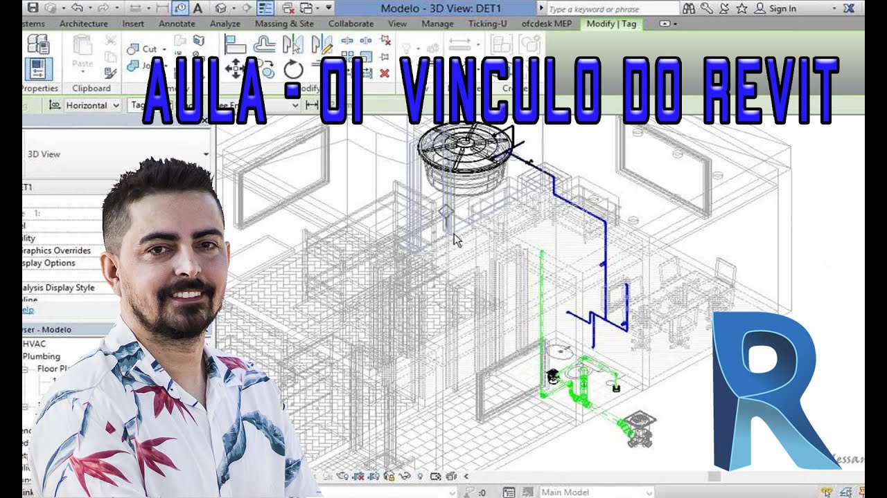 AULA 01| Iniciando o Projeto Hidrossanitário e Vinculando - Revit 2022 ...