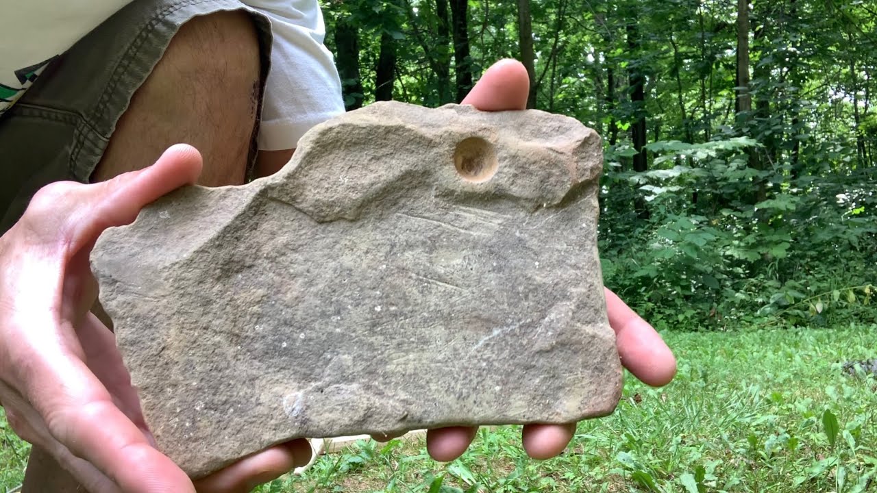 Native American Nutting Stone Artifact: Another Use - YouTube