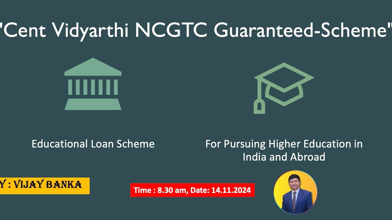 Cent Vidyarathi NCGTC Guaranteed Scheme dtd 14 11 2024 - YouTube