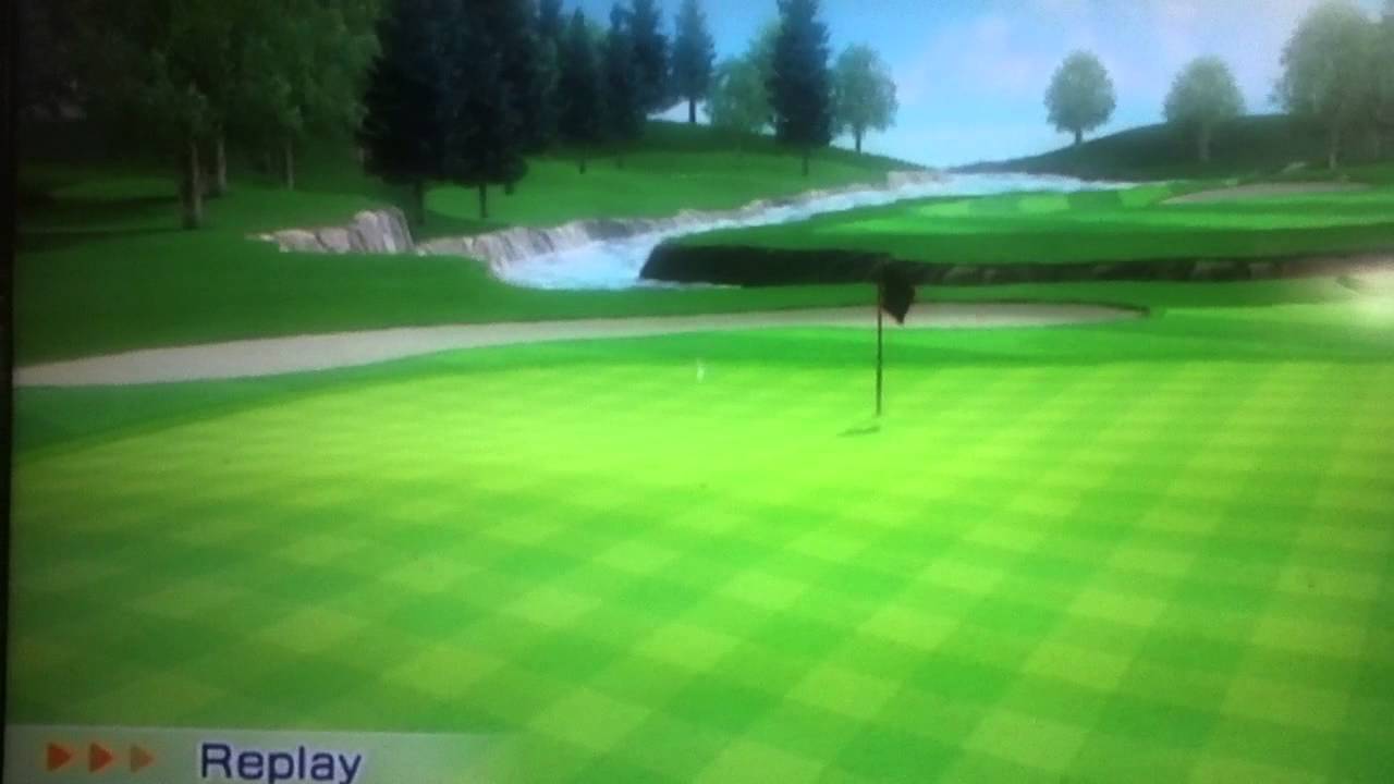 wii golf chip in eagle hole 15 - YouTube