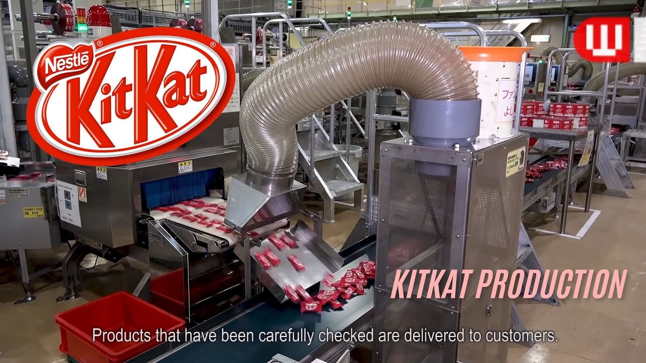 How Kit Kat Are Made In Factory | How It's Made Kit Kat | Factory ...