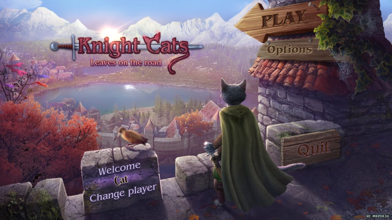 Knight Cats: Leaves on the Road. Bonus game - No comments / Игра на ...