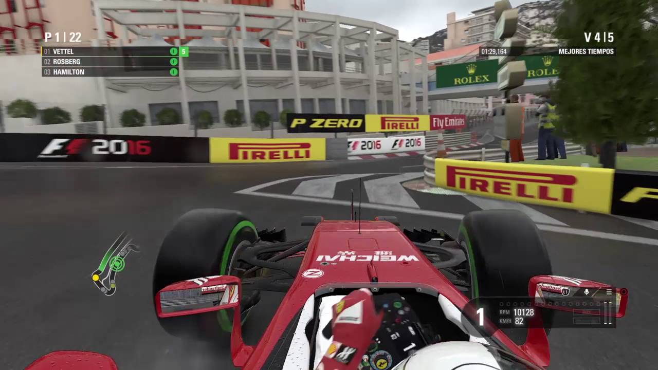 F1 2016 GAMEPLAY! | GP MONACO WITH SEBASTIAN VETTEL! | [WET TRACK ...