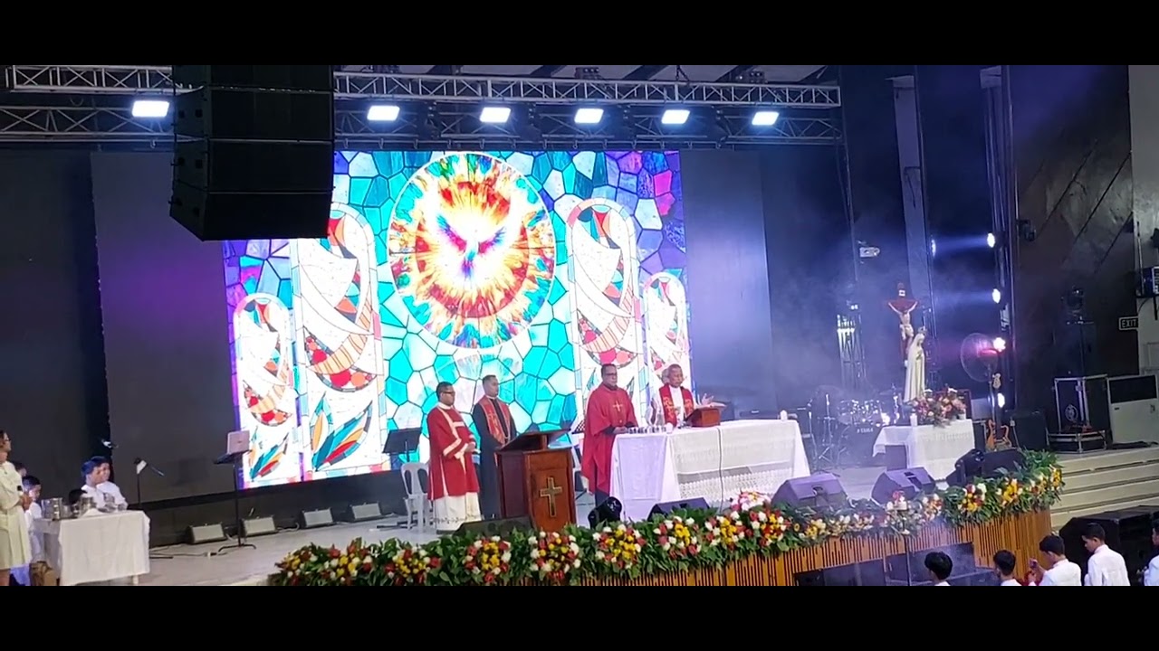 MASS WITH FR CIANO AT BUTUAN CITY URIOS GYM#42ND CHARISMATIC ...