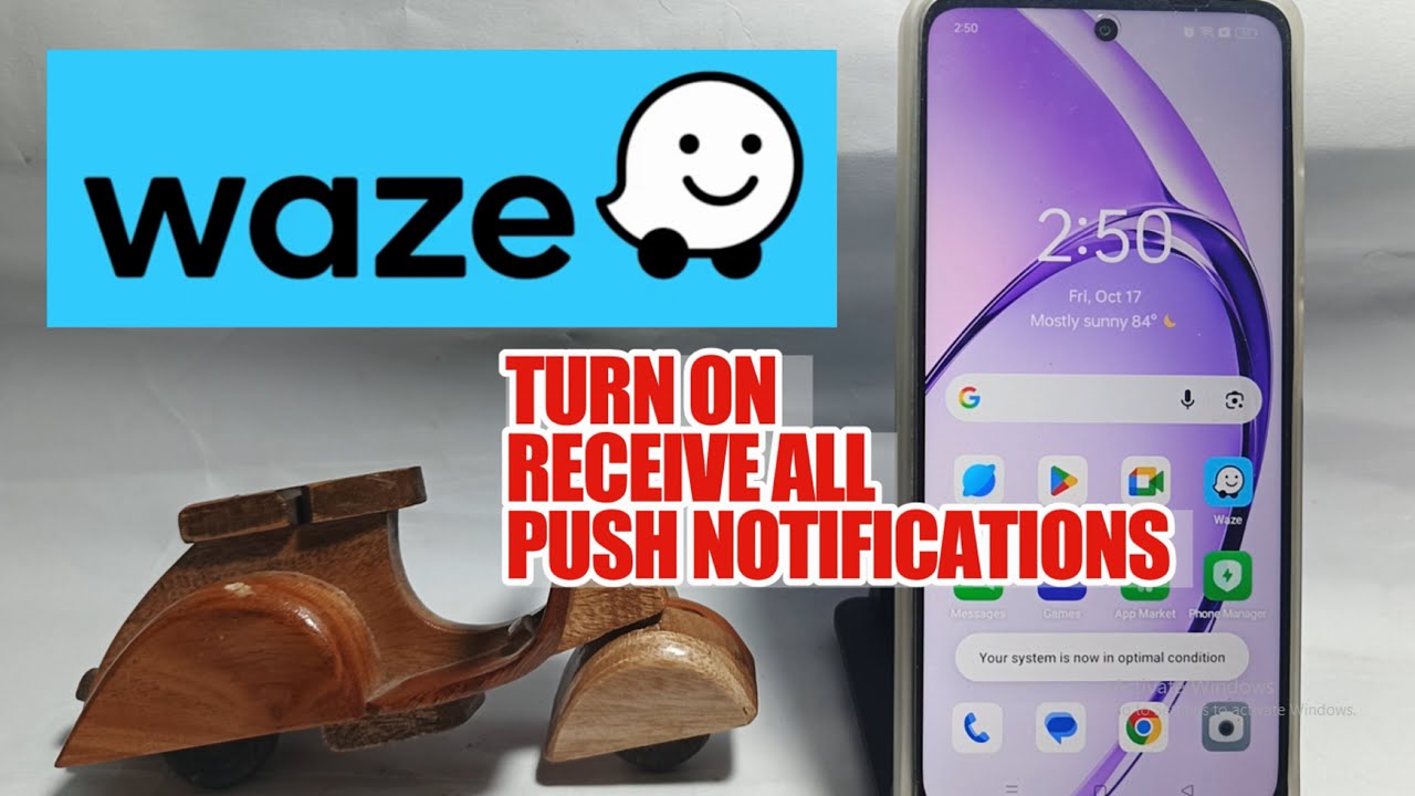 How To Turn On Receive All Push Notifications On Waze App - YouTube