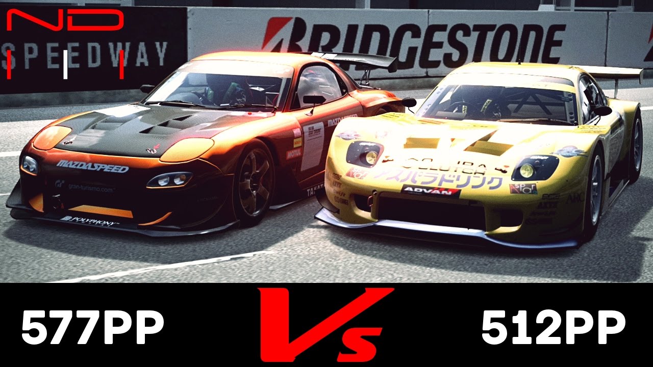 (GT6) RE Amemiya AsparaDrink RX7 '06 vs Mazda RX-7 Touring Car Grand ...