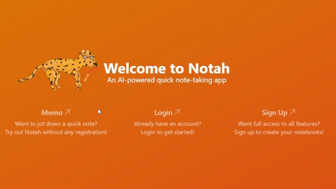 Introducing Notah - AI-Integrated Note-Taking App - YouTube