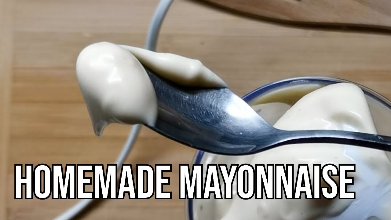 HOMEMADE MAYONNAISE│How to make EASY MAYONNAISE in 2 minutes! - YouTube