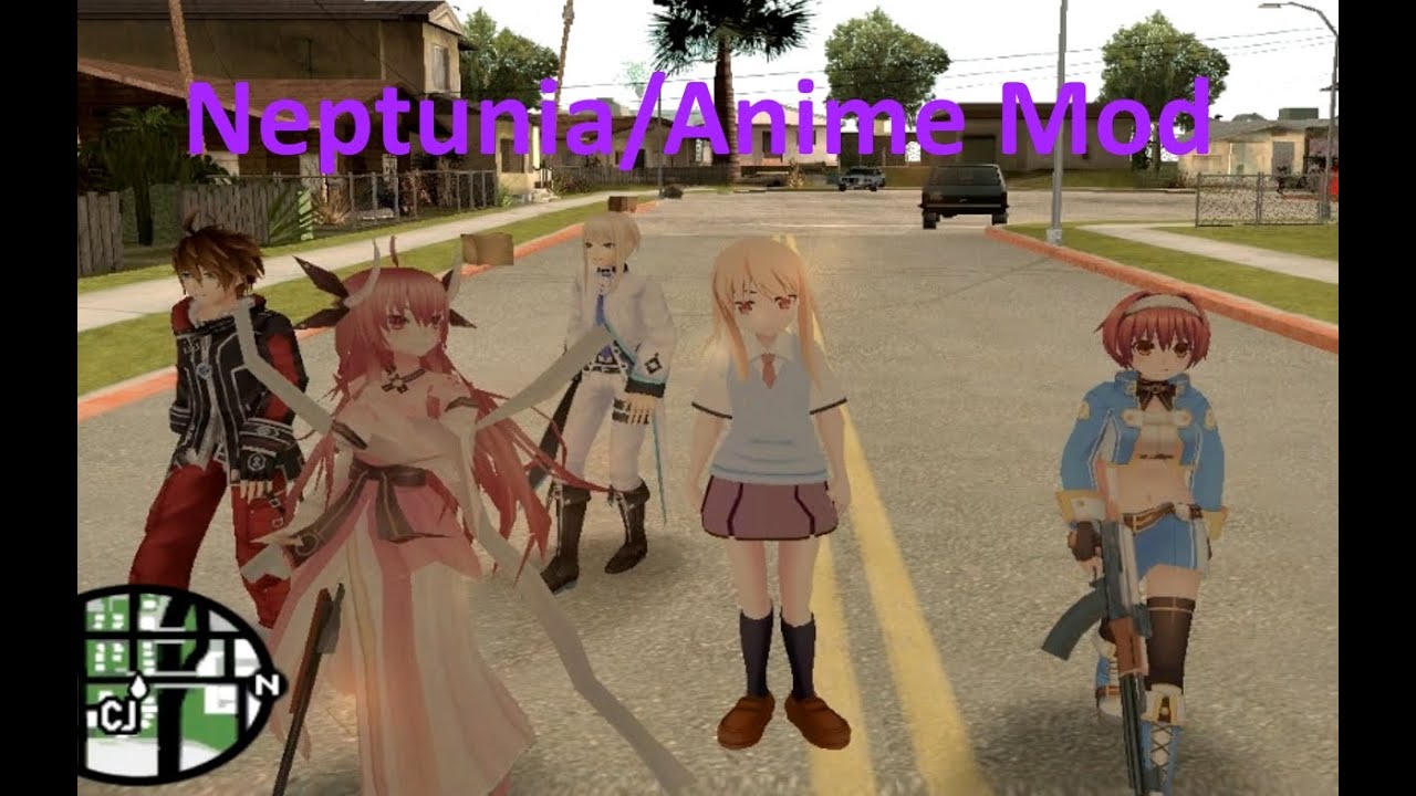 Gran Theft Waifu - Neptunia/Anime Mod - Starring Shiina Mashiro - YouTube