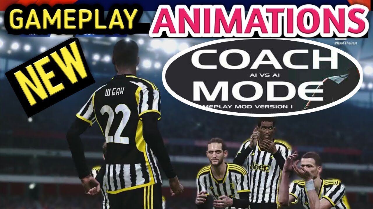 PES 2021 Animations For PES & FL23 Gameplay Master League Coach Mode ...
