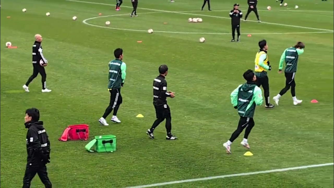 2024松本山雅VSFC琉球 選手ウォーミングアップ - YouTube