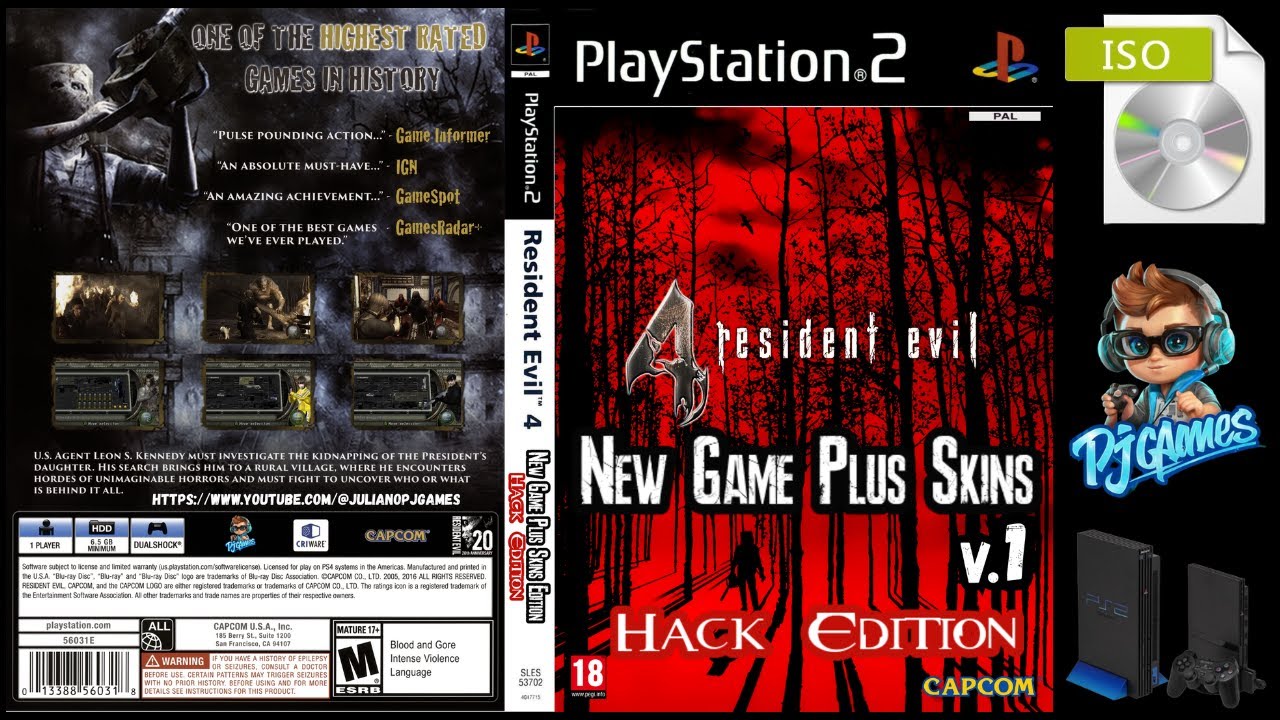 Resident Evil 4 New Game Plus Skins Edition v1 (PS2/ISO) - YouTube
