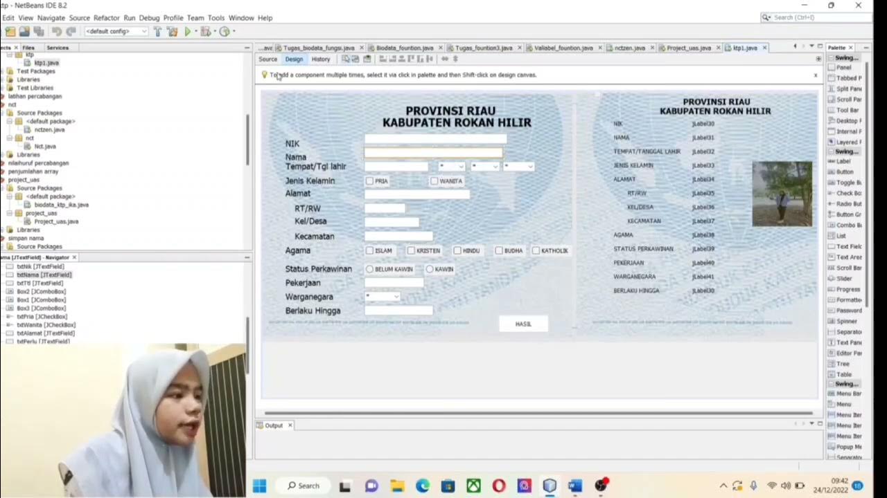 Project UAS Pembuatan KTP Menggunakan Java GUI - YouTube