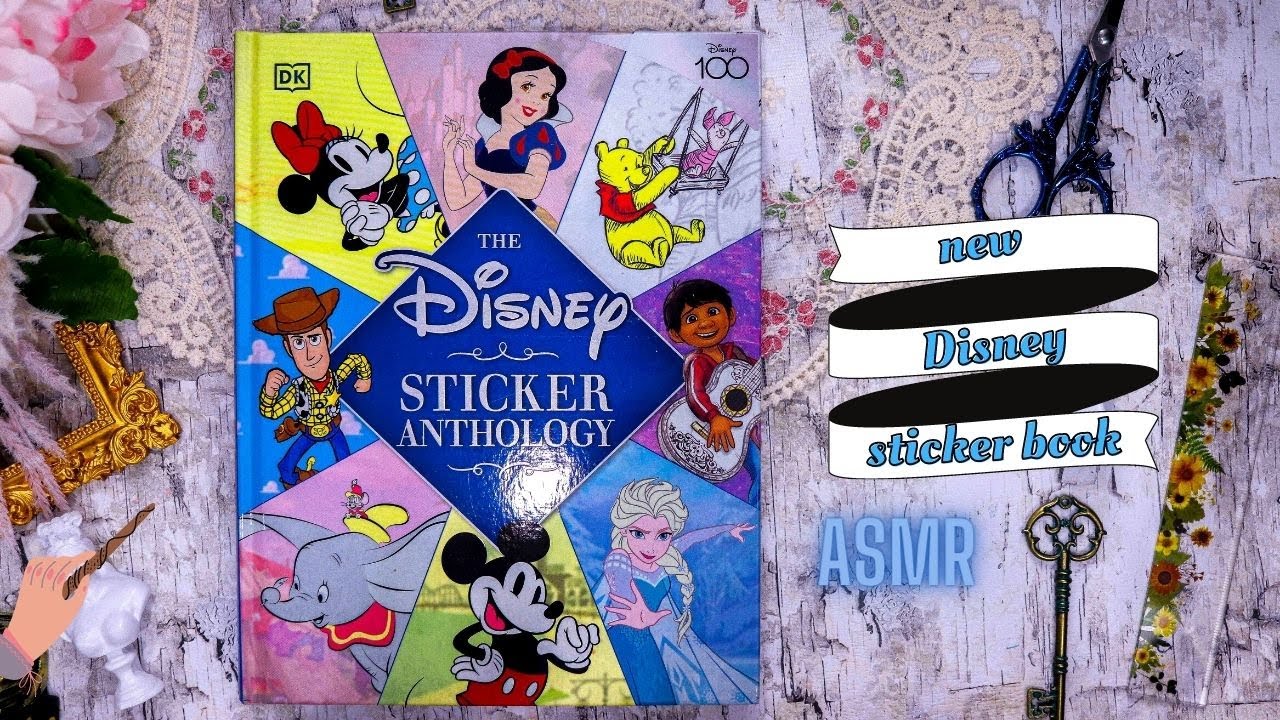 NEW Sticker Book Flipthrough: The Disney Sticker Anthology [ASMR] 📖 ...