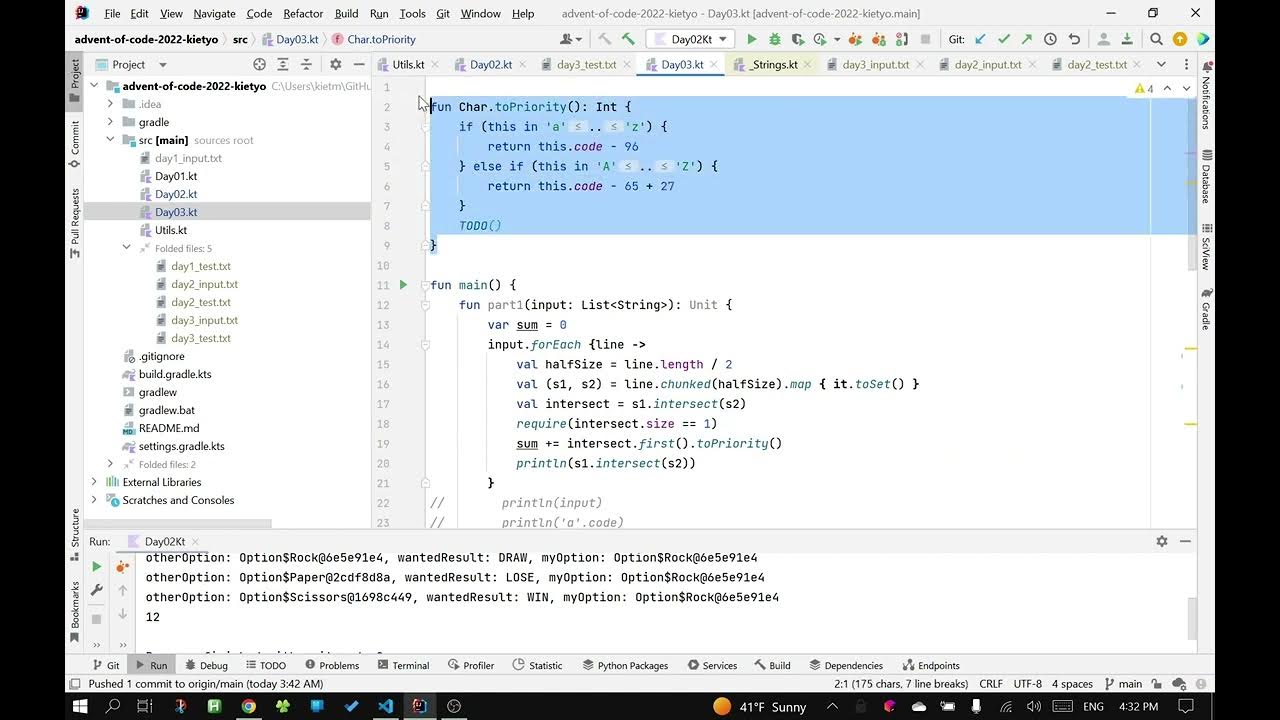 Advent of Code 2022 - Day 3 Solution Walkthrough [Kotlin] - YouTube