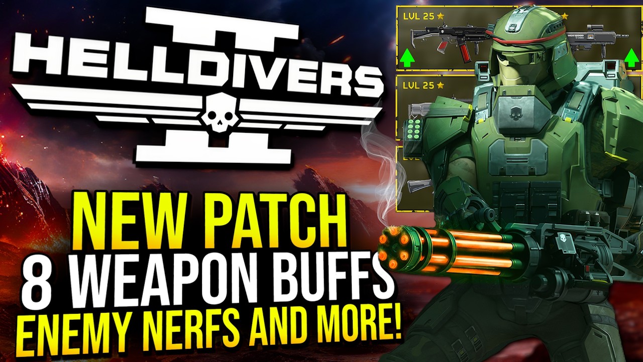 Helldivers 2 - New Update, Weapon Buffs, Gameplay Changes & More! - YouTube