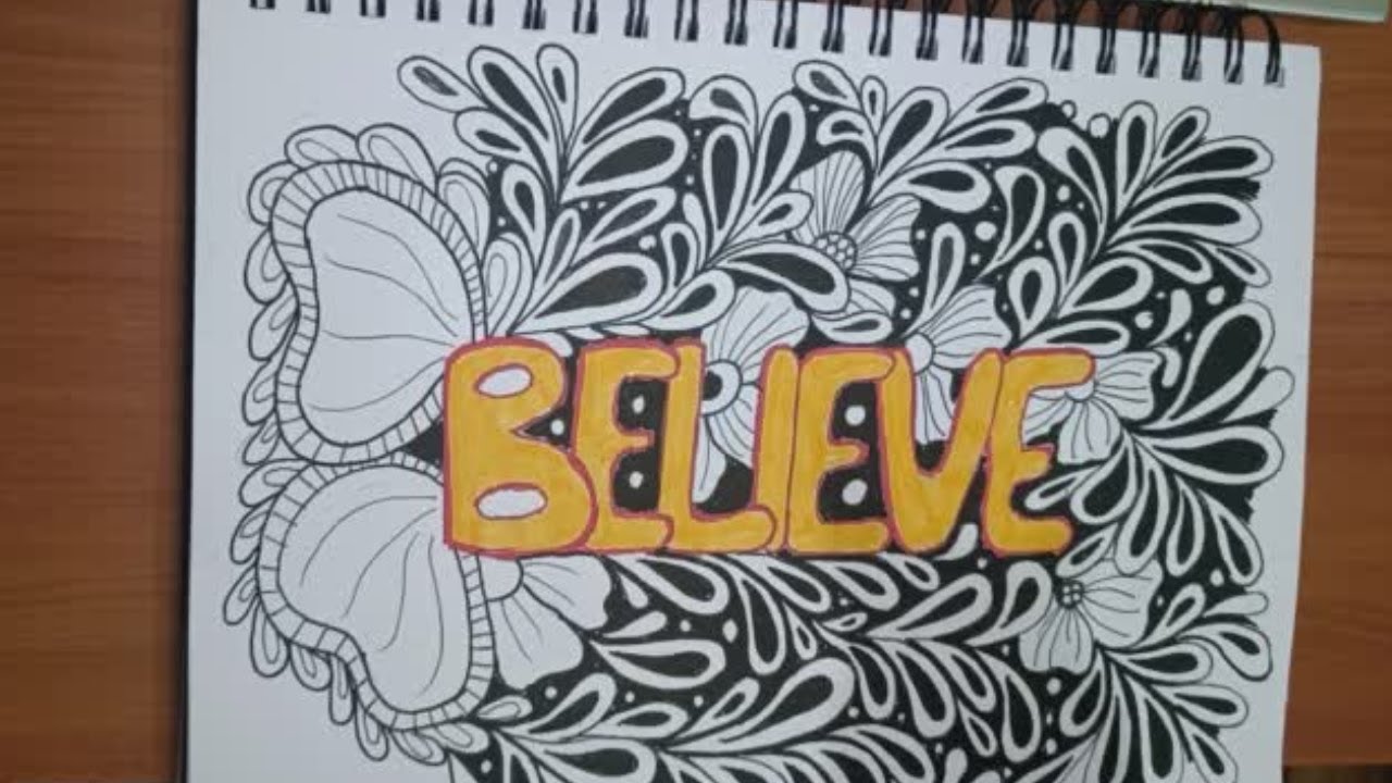 How Doodle Art Can Change Your Life! Believe in Yourself! #doodleart # ...