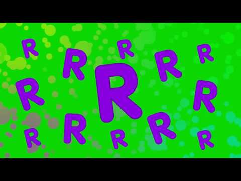 R harfi Alfabe çocuklar için eğitici öğretici okul öncesi harfleri öğreniyorum harf sayı çocuk için