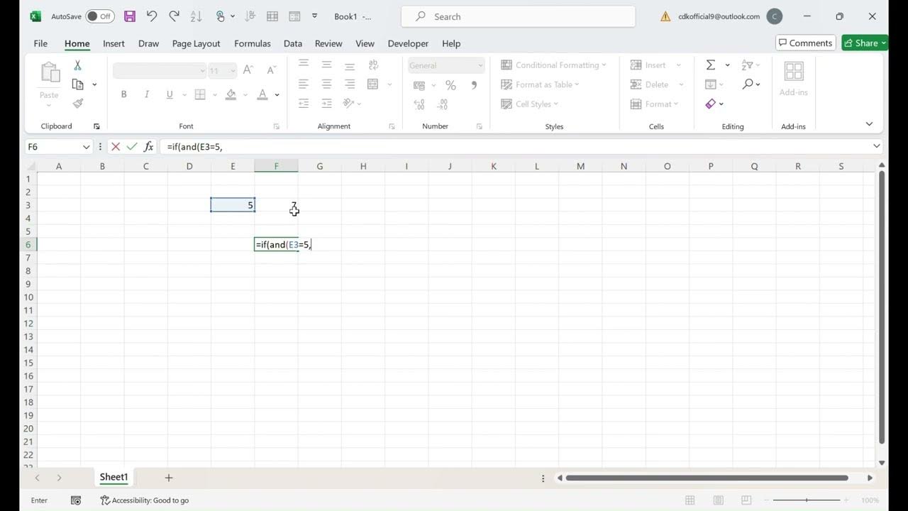 Excel logical function and,or,not - YouTube