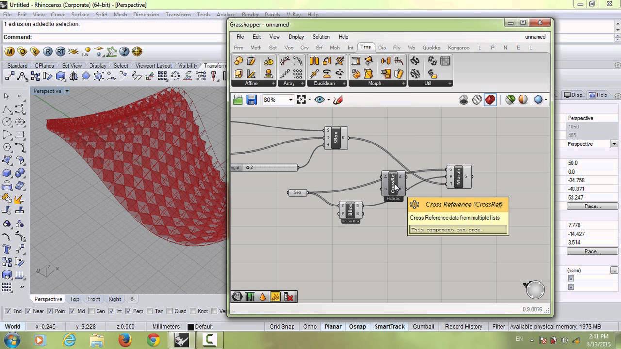 Grasshopper الدرس #18 - (Morphing & Paneling) - YouTube