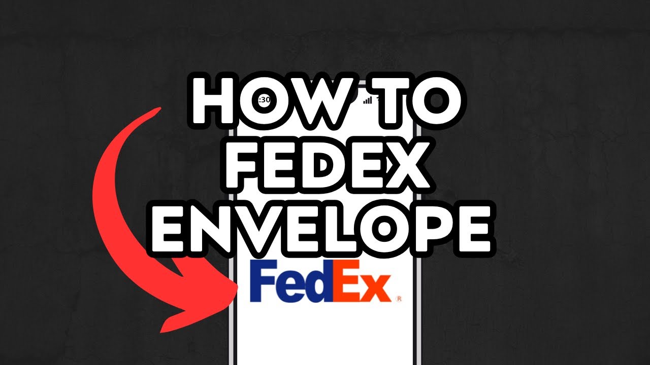 NEW! How To Fedex Envelope - YouTube