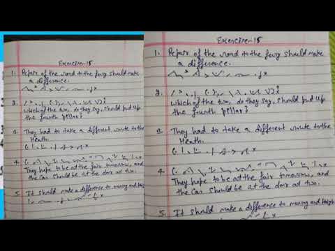 Pitman Steno English Exercise No. 15 with outline - YouTube