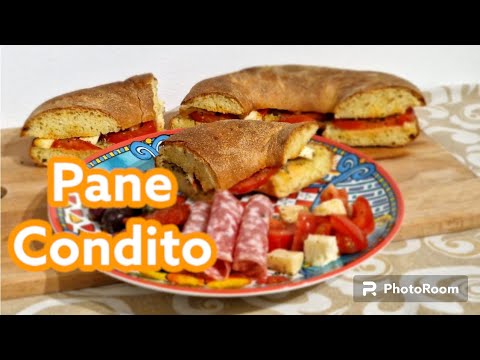 Pane Condito (Pani Cunzatu) - Pane condito secondo la tradizione ...