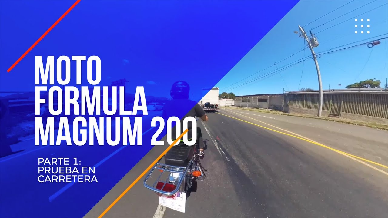 Probando en carretera la MOTO Formula Magnum 200 | Parte 1 - YouTube