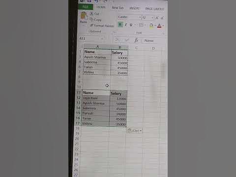 paste Vishal data without hide data| Excel #shortvideo #Excel #computer #Ajeetechmind - YouTube