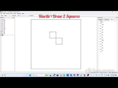 KTurtle Draw Two Squares | Learn basic coding in KTurtle | Coding with KTurtle | KTurtle ...